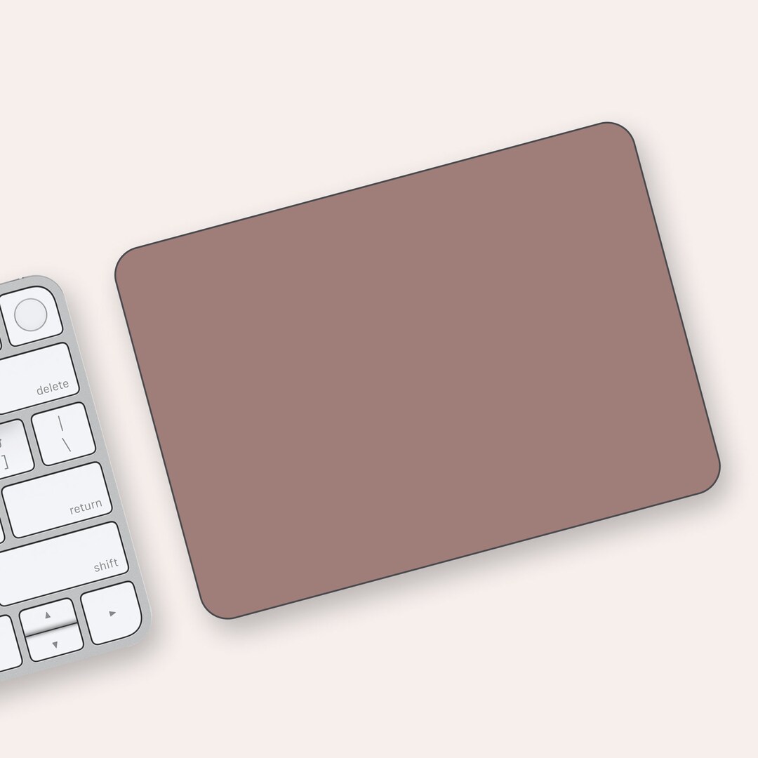 Vintage Pink Solid Color Apple Magic Trackpad Skin | Smoky Rose Magic ...