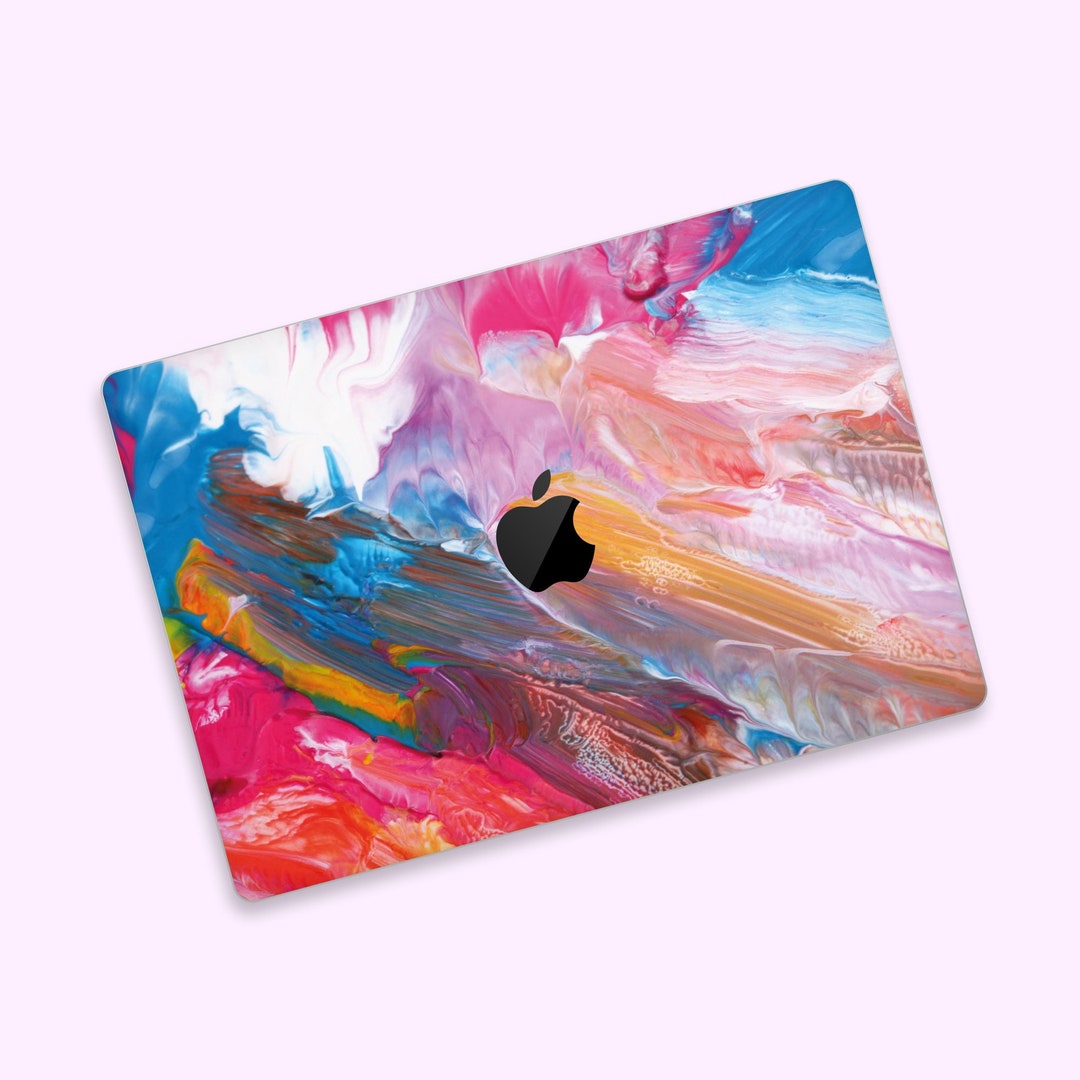 Vivid Canvas MacBook Skin | Abstract Palette MacBook Pro Vinyl Decal ...