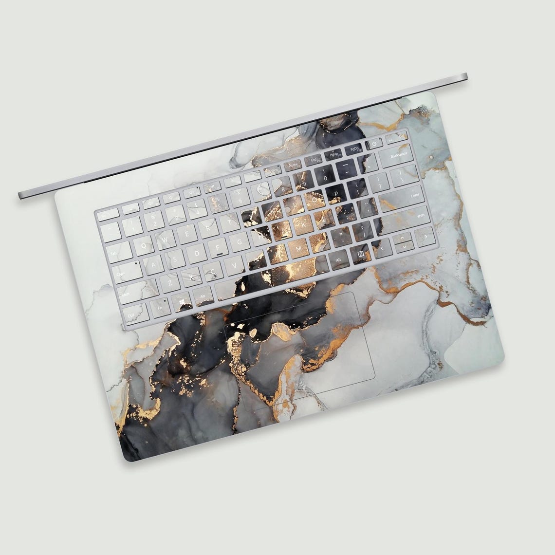 Laptop Stickers Microsoft Surface Book 3 Skin Gold Marble Stickers ...