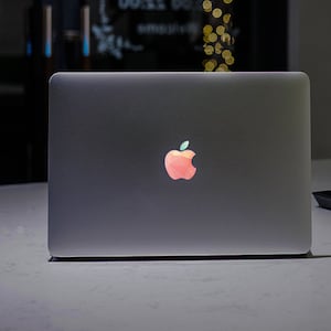 Rainbow Logo MacBook Sticker Cover Apple Logo /macbook Retro Logo Decal ...