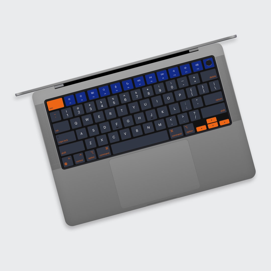 Contrast Design Colorful Keycaps MacBook Keyboard Stickers | Deep Blue ...