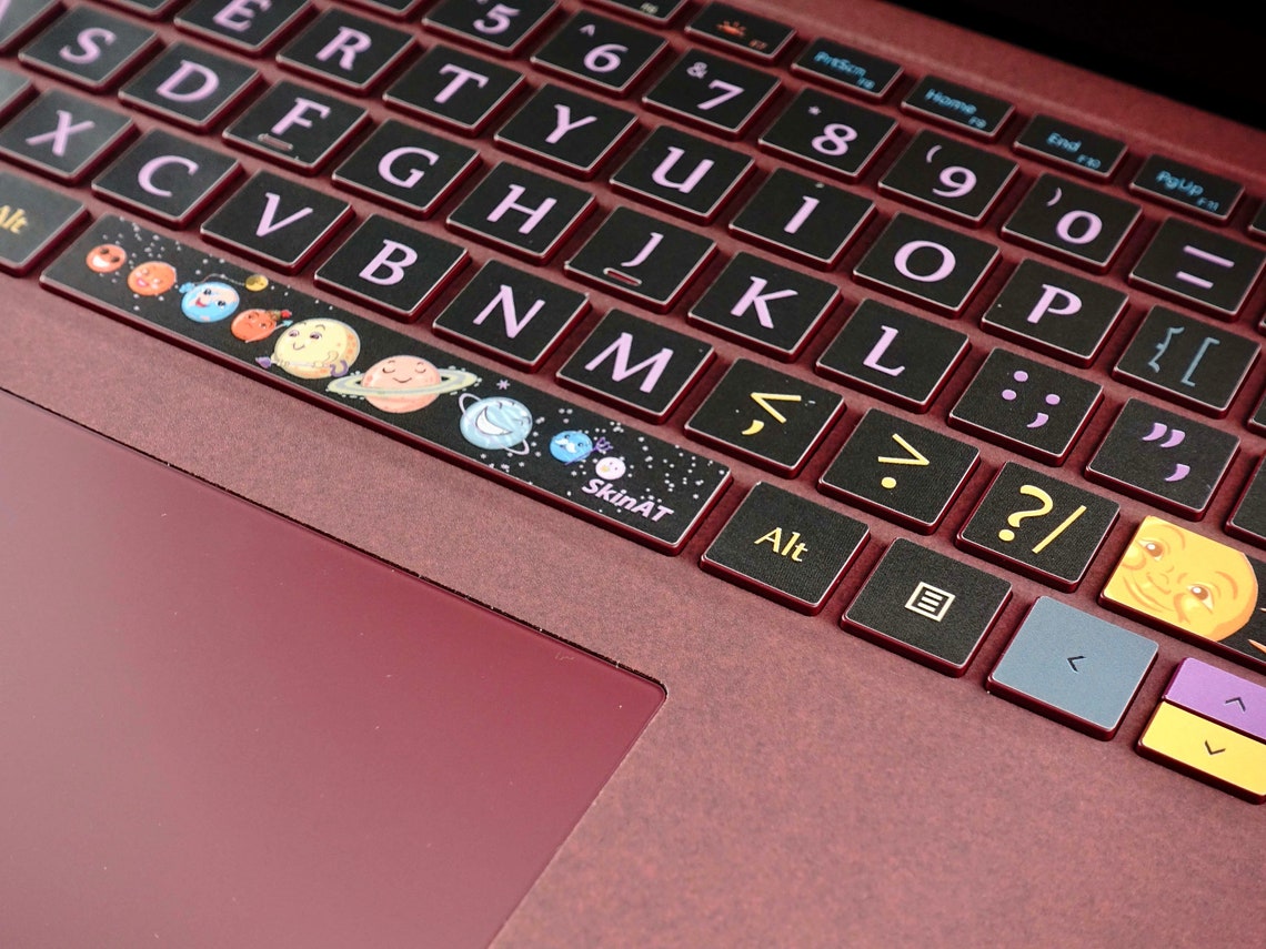 Cute Space Surface Book Individual Keys Stickers Surface - Etsy