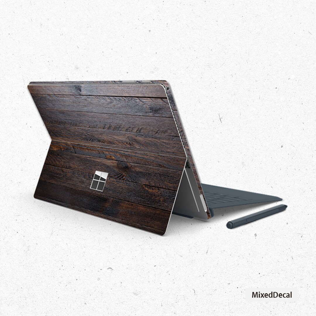 Surface Pro X Surface Pro 7 Skin Surface Pro 6 Sticker Dark Wood Grain ...