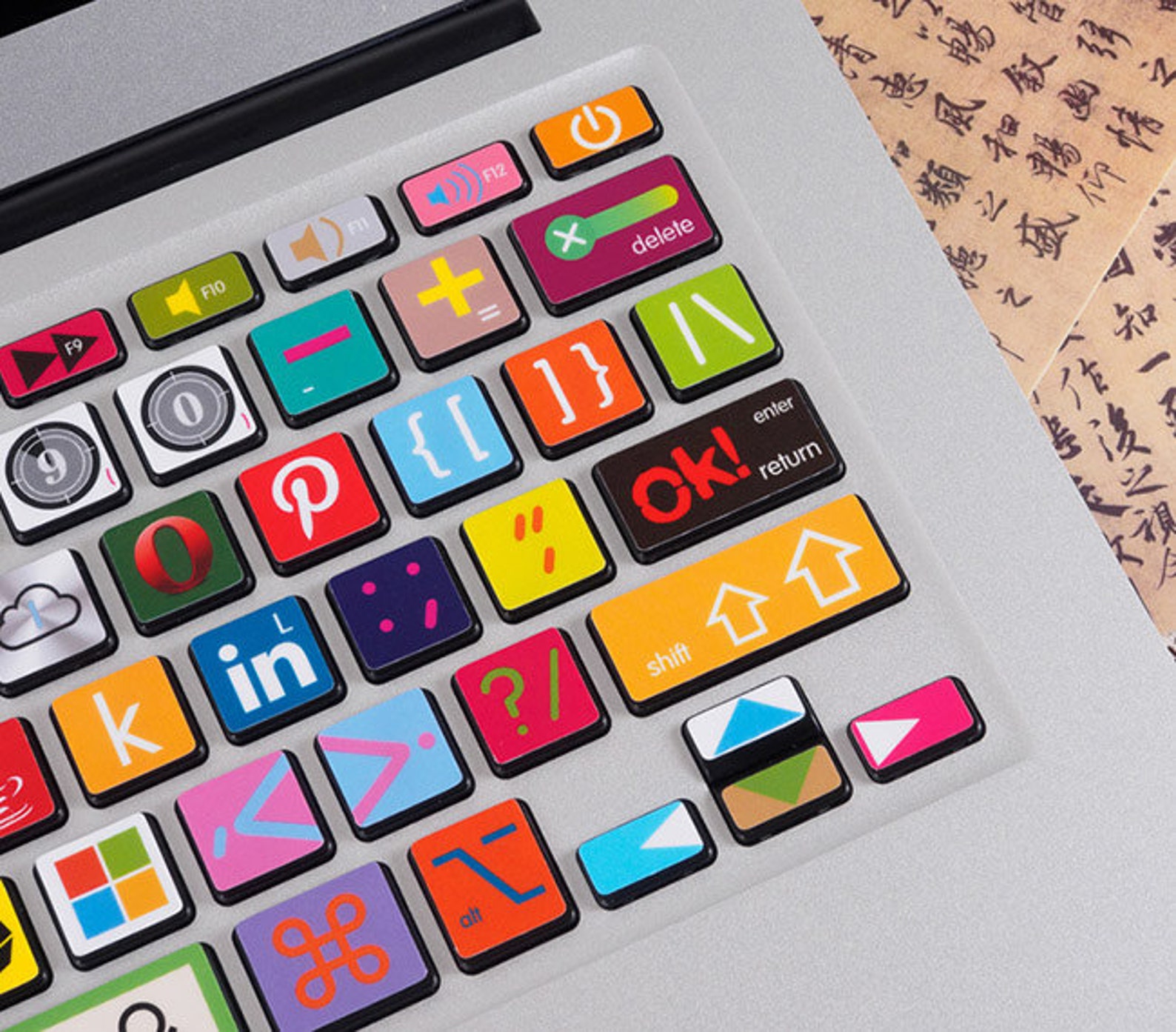 Macbook Pro Sticker Apple Logo Decal Keyboard Skin Macbook Air - Etsy