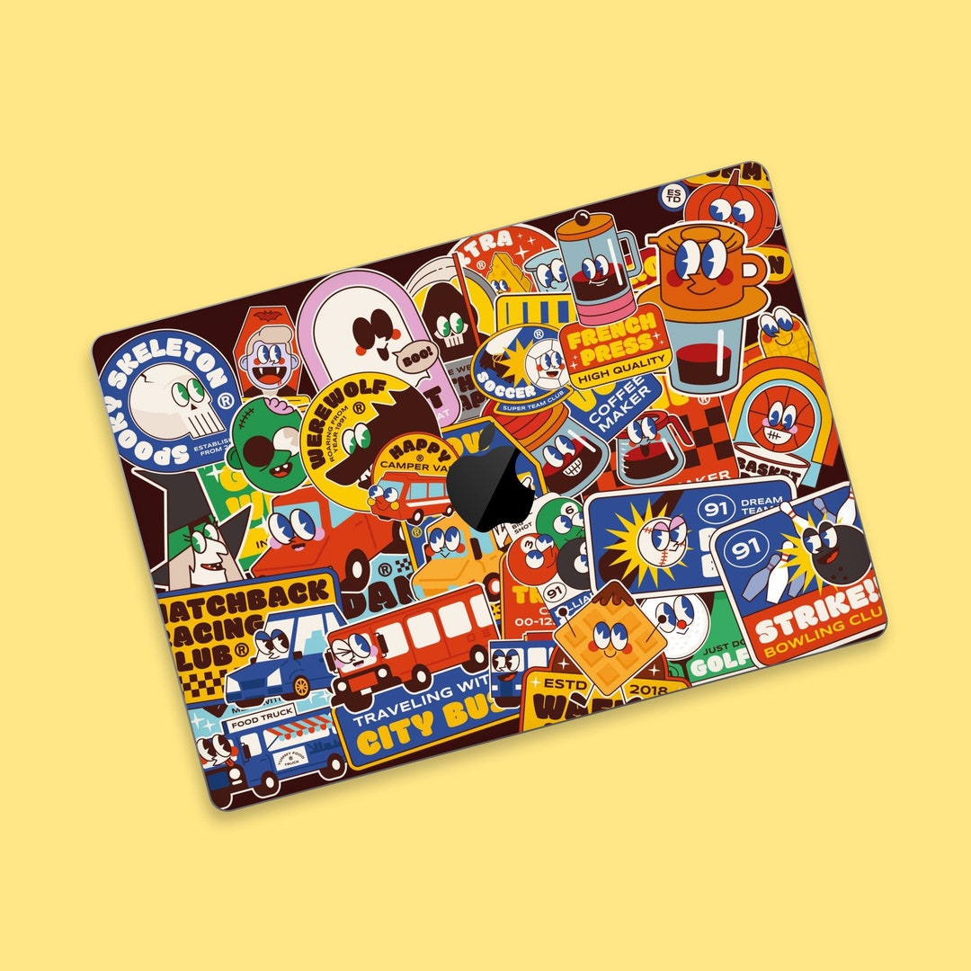 Badge Wonderland MacBook Skin, MacBook Pro14 Decal, 3M Material ...
