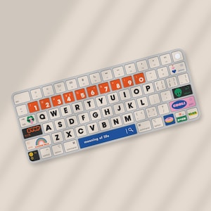 Trendy Cool Stickers Style Keyboard Sticker for Magic Keyboard With ...