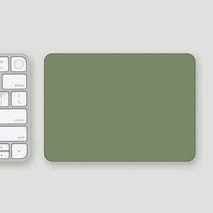 Elegant Solid Color Magic Trackpad Skin | Deep Green Hue | Minimalist ...