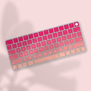 Gradual Light Pink Keyboard Sticker for Magic Keyboard With Touch ID ...