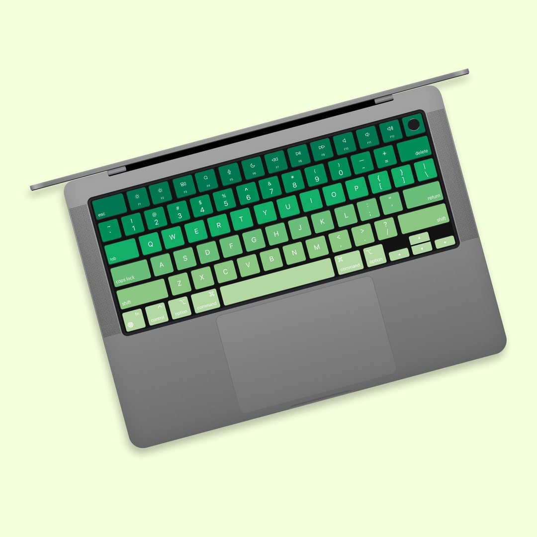 Green Keyboard Stickers Laptop Keyboard Cover MacBook Keyboard Decal ...