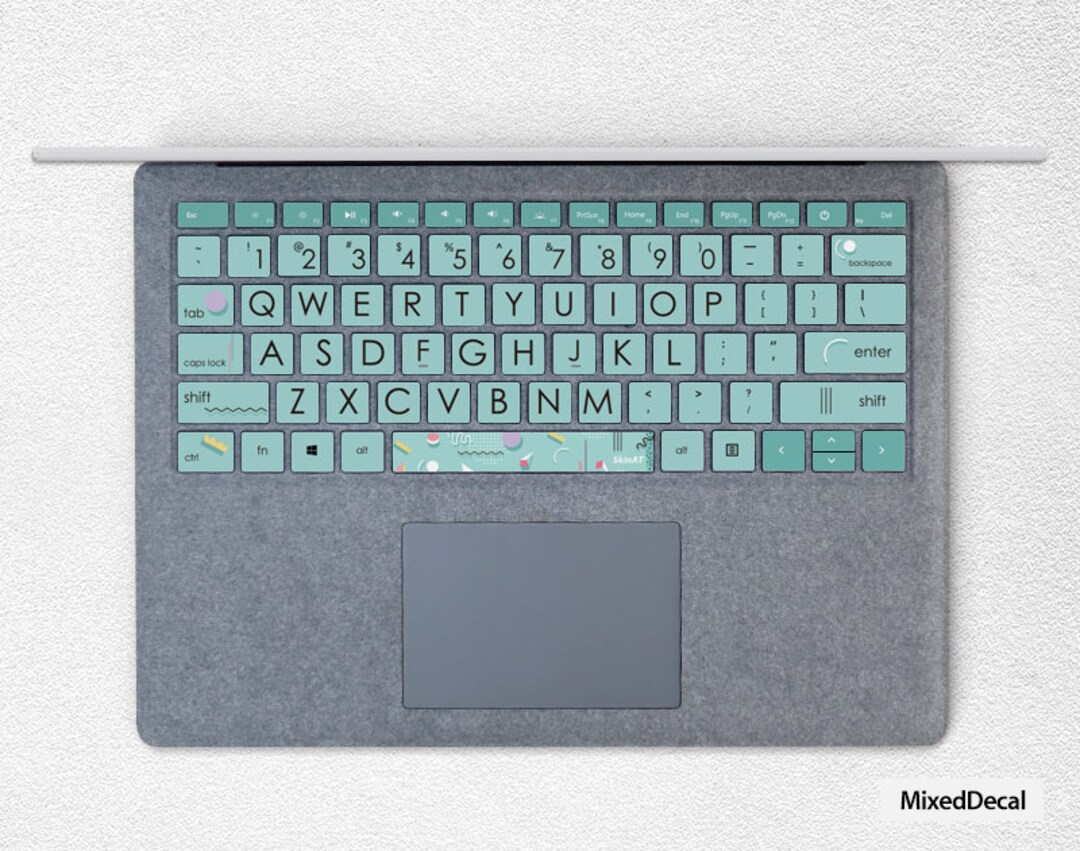 Surface Pro 7 Skin Surfacebook 2 Keyboard Stickers Individual Keys ...