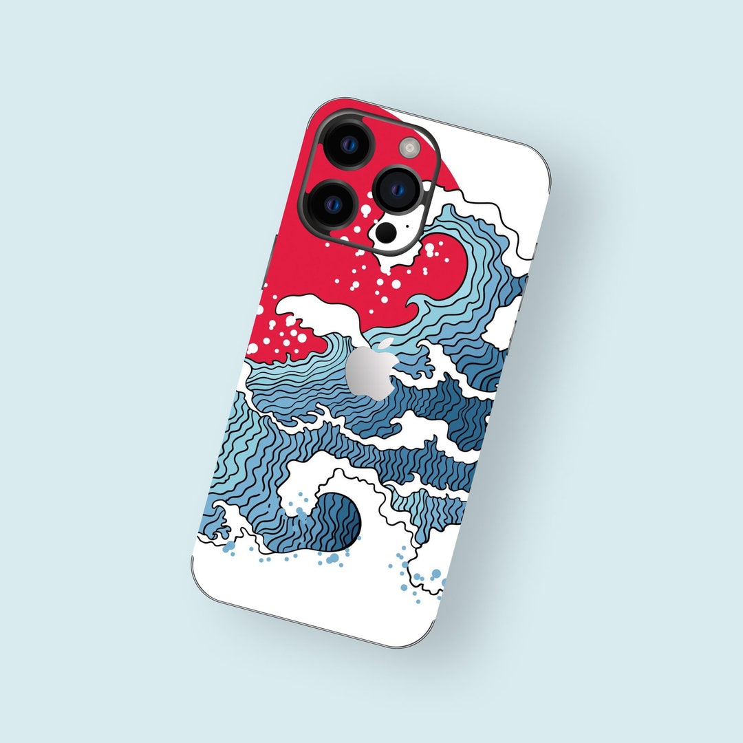 Classic Ukiyo-e Style iPhone Protective Skin | Japanese Wave Design ...