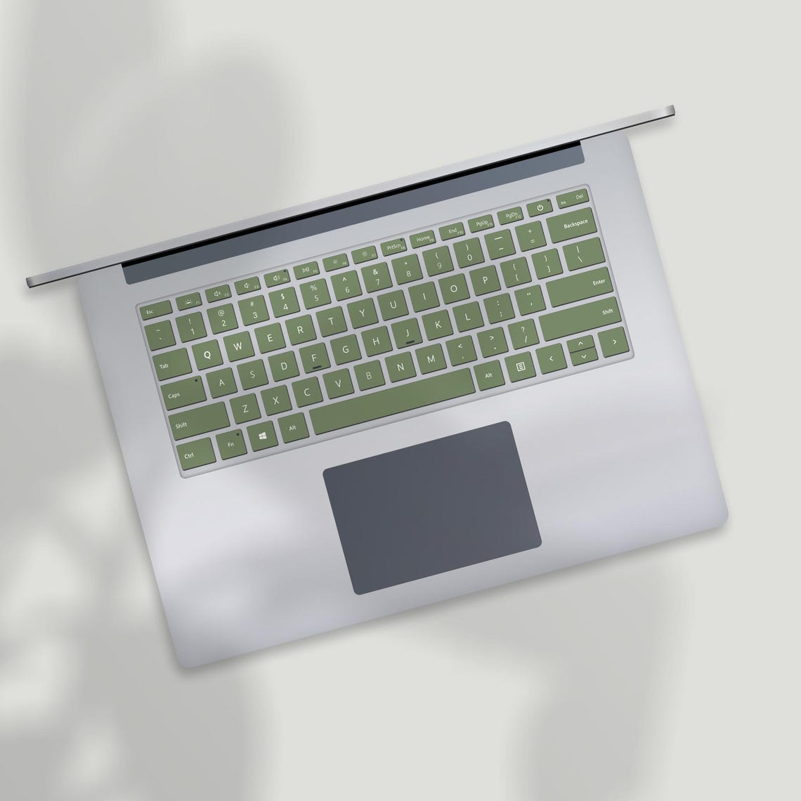 Sage Green Surface Laptop Keyboard Stickers – Minimal Solid Color ...