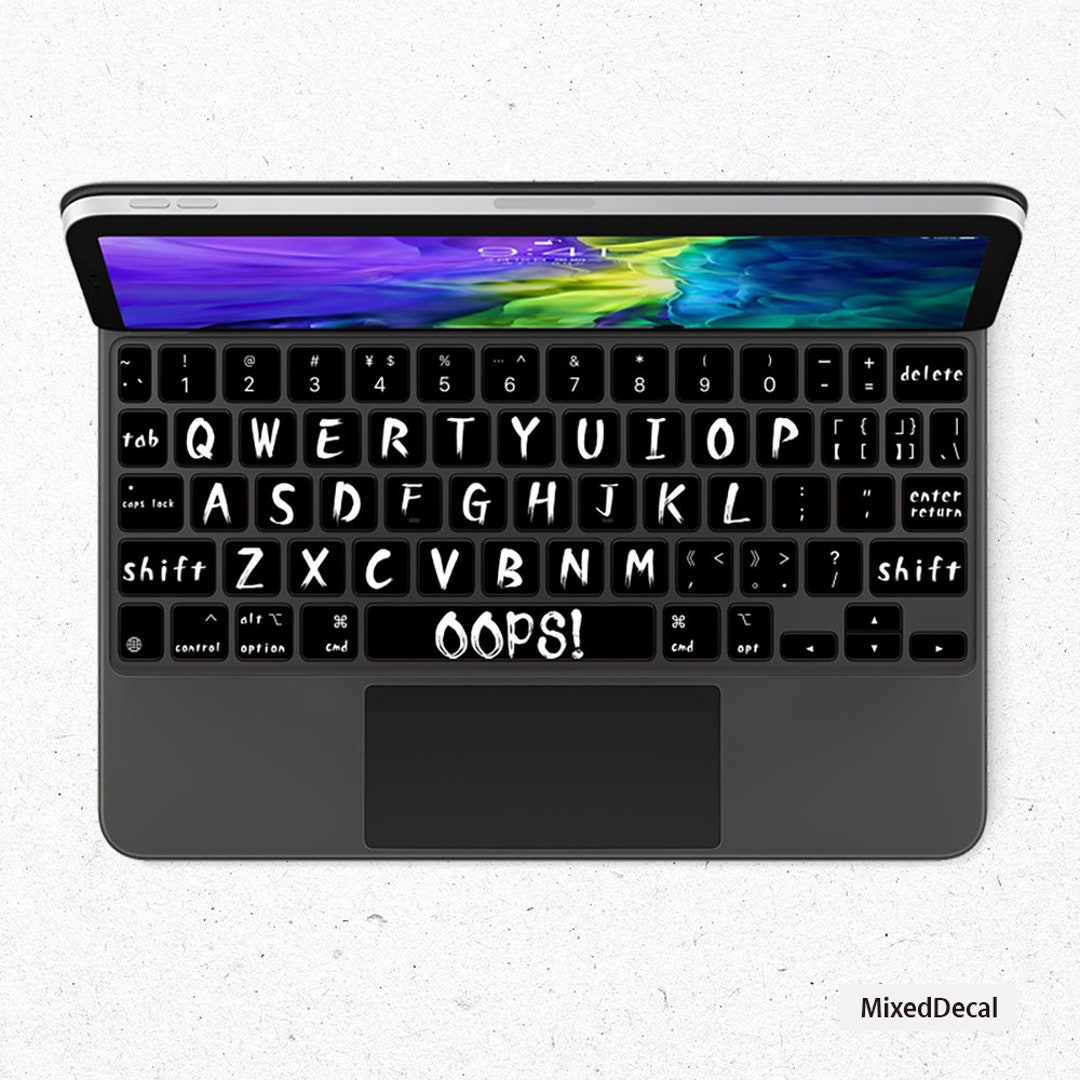 IPad Magic Keyboard Keys Skin iPad Pro 12.9 iPad Pro 11 Oops Keys ...