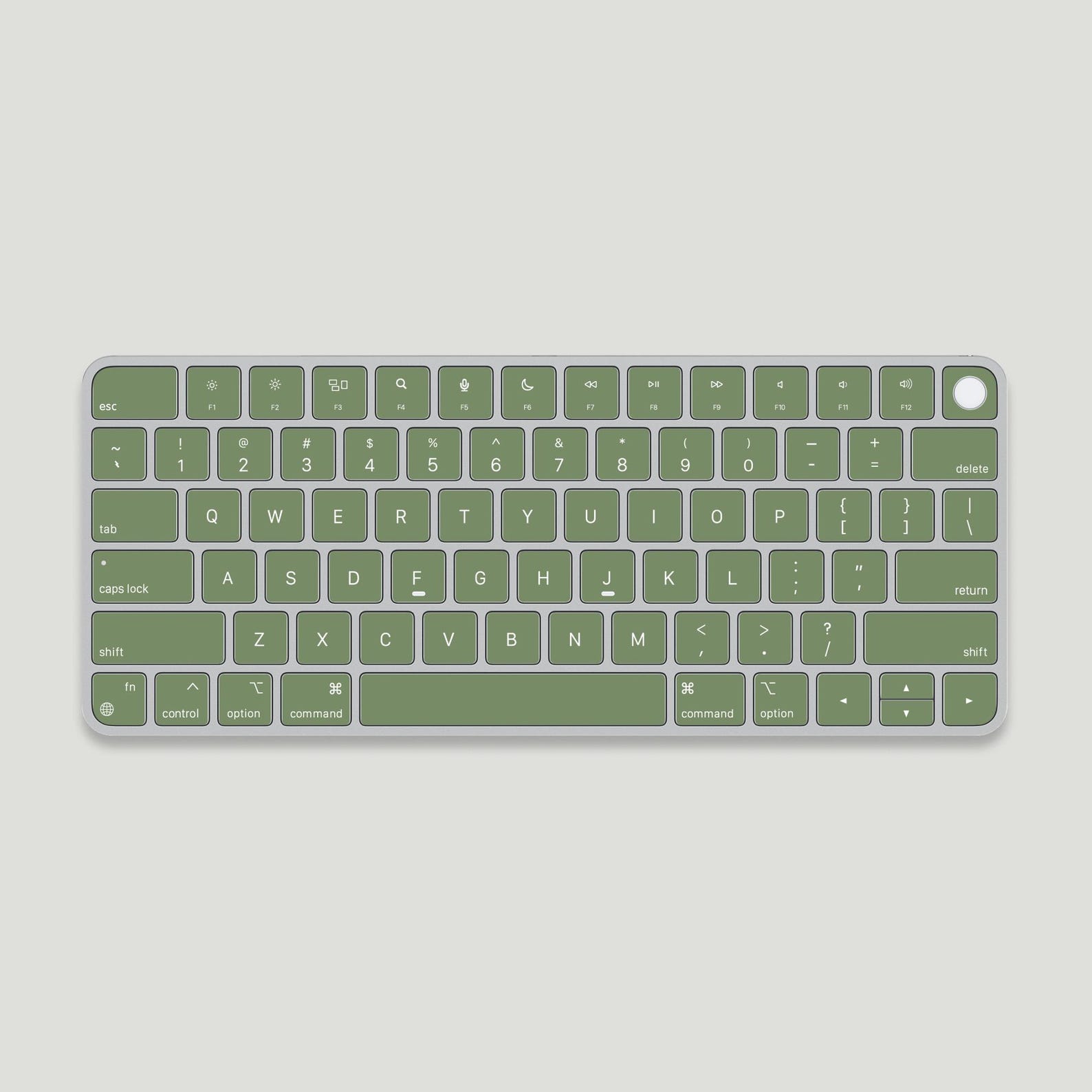 Soft Matte Green Apple Magic Keyboard Stickers, Solid Sage Keycap ...