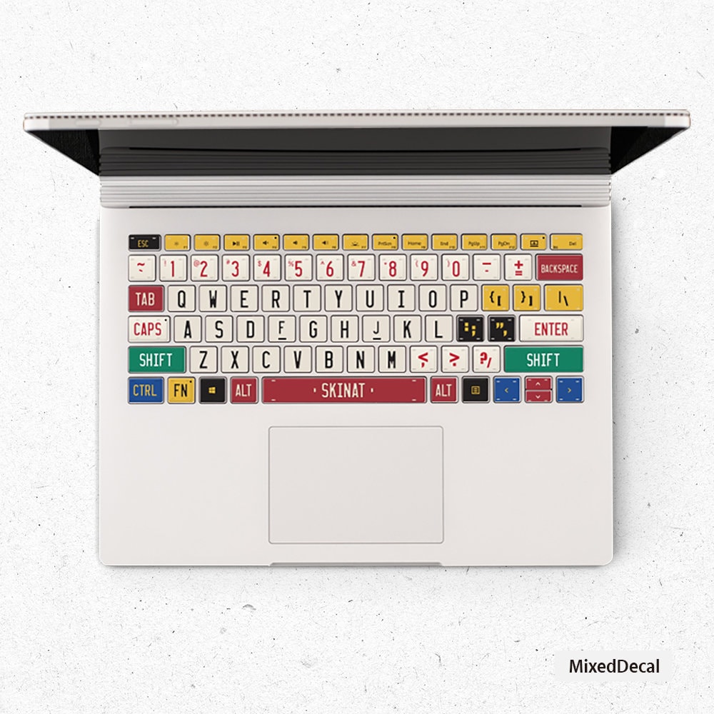 Car Light Surface Book Individual Keys Stickers Surface Pro Keyboard ...