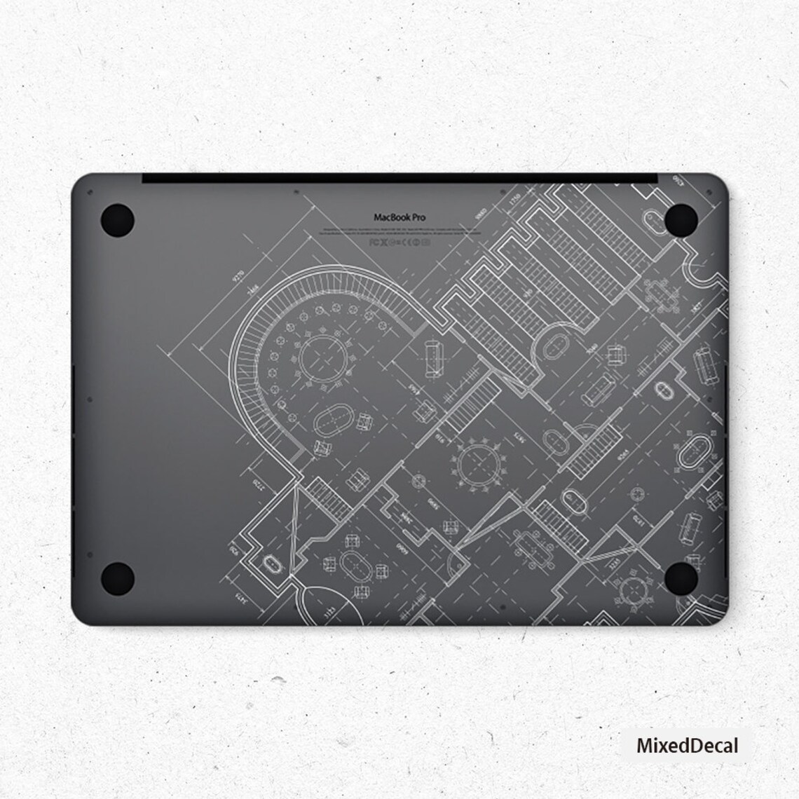 Blueprint Laptop Skin Macbook Air 13 Kits Skin Macbook Pro | Etsy