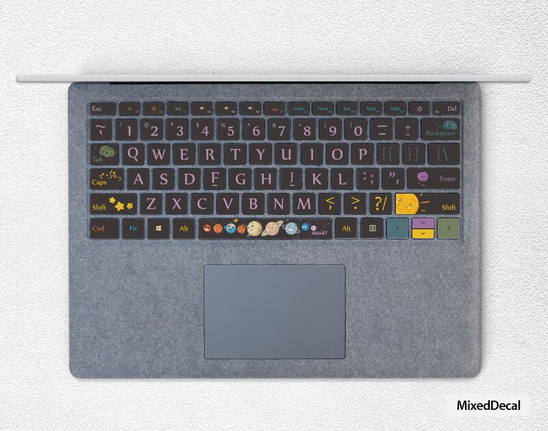 Cute Space Surface Book Individual Keys Stickers Surface Laptop Keys ...