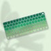 Gradient Lime Green Keyboard Sticker for Magic Keyboard With Touch ID ...