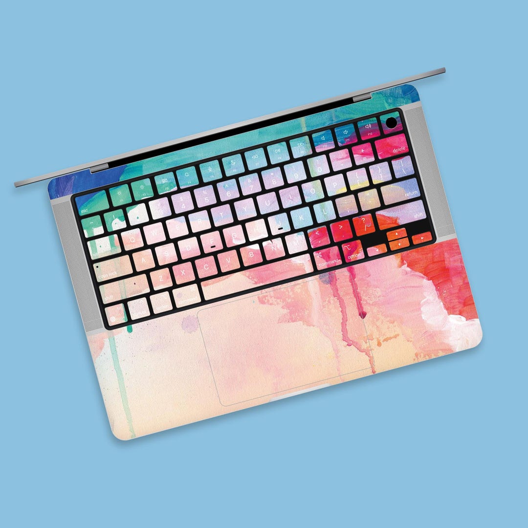 Fluid Painting MacBook Air Skin | Dreamy Hues MacBook Decal | Pastel ...