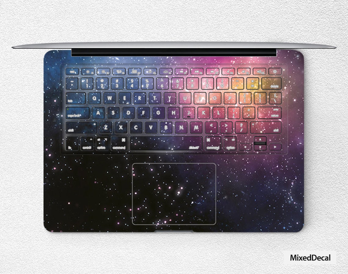 Galaxy Laptop Keyboard Stickers MacBook Air 13 Skin Laptop | Etsy
