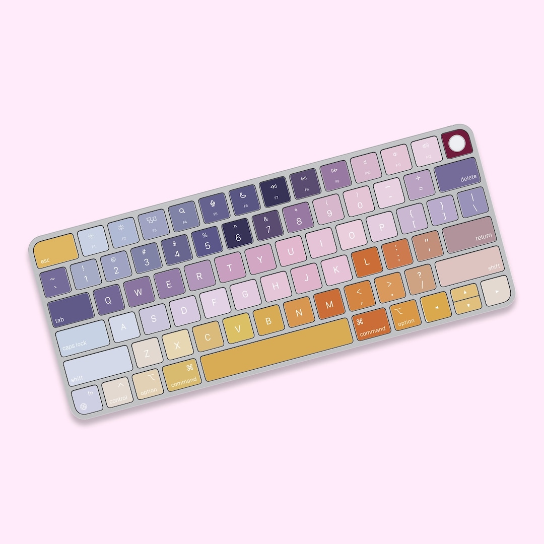 Mellow Tones Key's Stickers for Apple Magic Keyboard | Sunset Colors ...