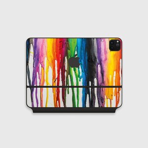 Colorful Drip Magic Keyboard for iPad Pro Skin | Paint Cascade Skin for ...