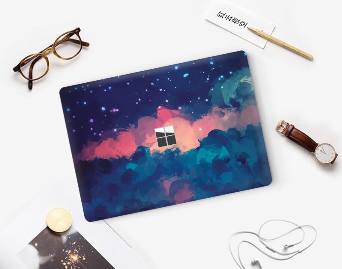 Microsoft Surface Book Decal Red Cloud Keyboard Sticker Bottom - Etsy