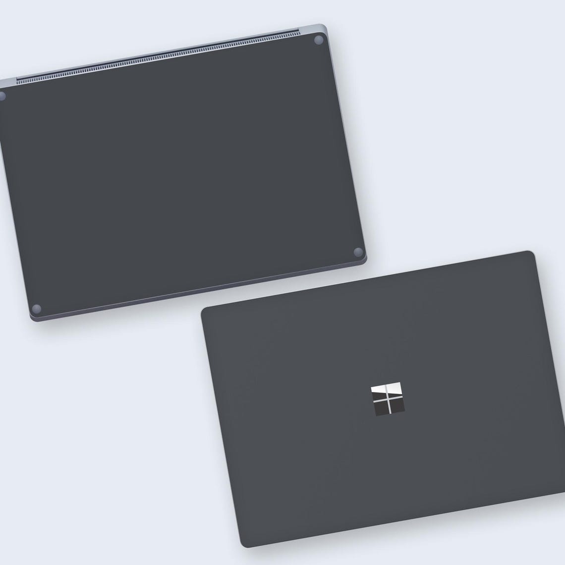 Classic Charcoal Gray Surface Laptop Protective Skin | Sleek Slate Gray ...