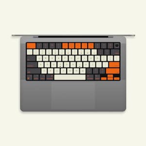 Bold Color Contrast MacBook Keyboard Stickers | Vibrant Colorful ...
