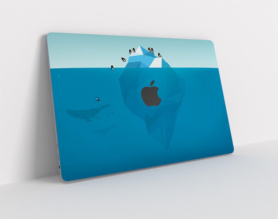 Blue Sea MacBook Pro Decal / MacBook Pro Sticker / MacBook Air Skin / MacBook Top Skin / MacBook ...