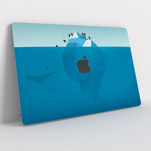 Blue Sea MacBook Pro Decal / MacBook Pro Sticker / MacBook Air Skin / MacBook Top Skin / MacBook ...