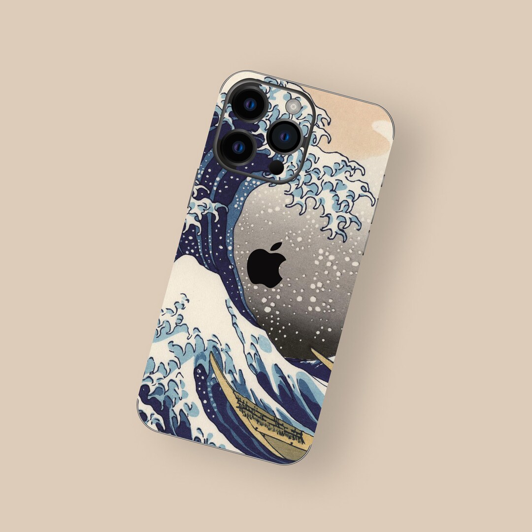 Great Wave iPhone Pro Skin Hokusai's Ocean iPhone Decal Classic Ukiyo-e ...