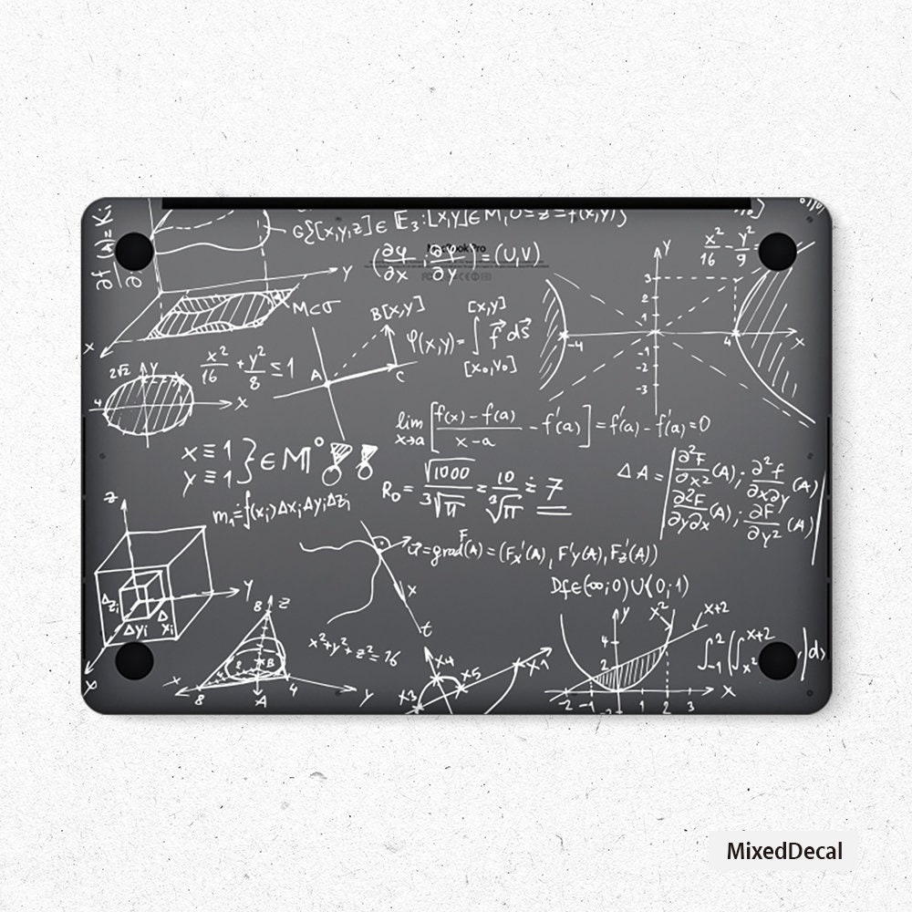 Math Laptop Skin Macbook Air 13 Kits Skin Transparent Macbook | Etsy