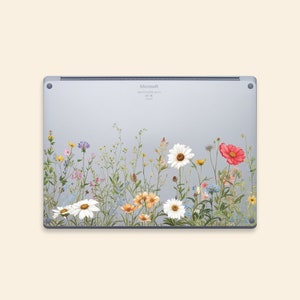 Wildflower Meadow Surface Laptop Transparent Skin | Nature Inspired ...