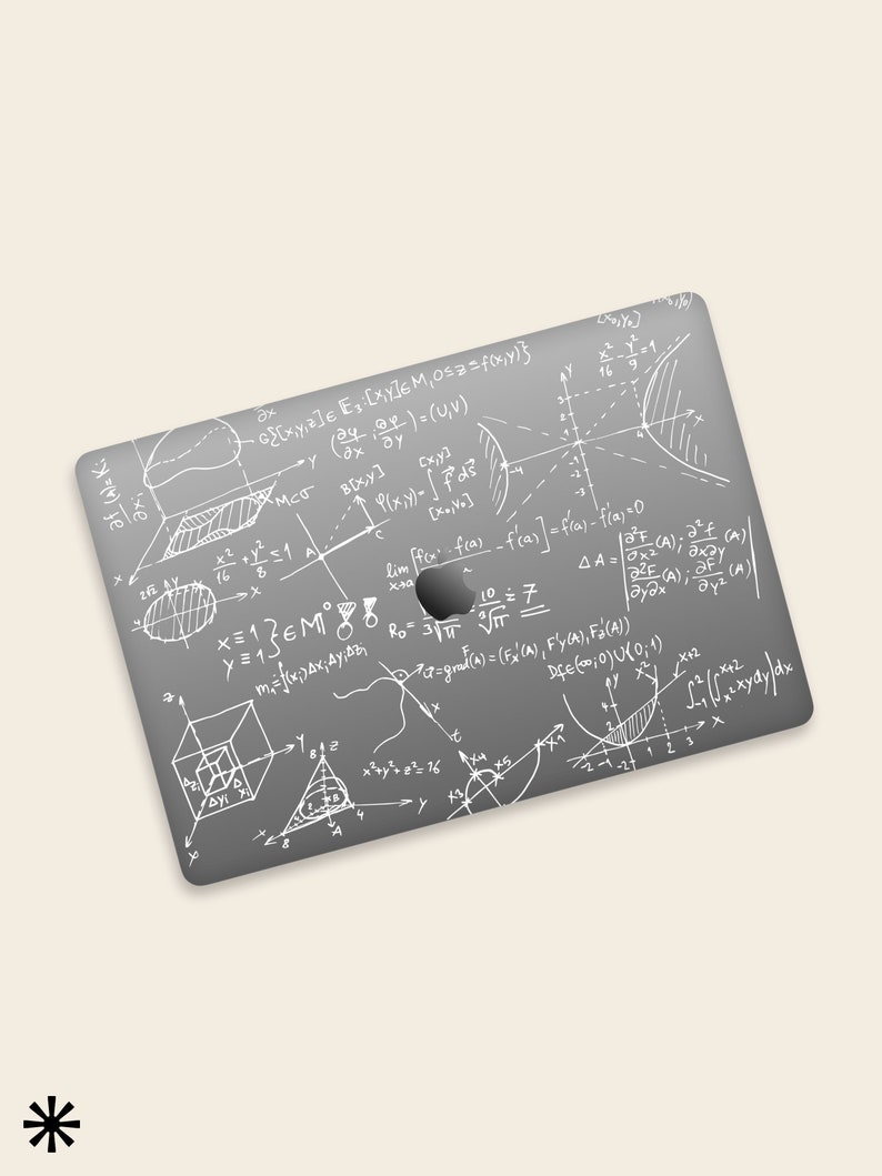 Math Laptop Skin Macbook Air 13 Kits Skin Transparent Macbook - Etsy