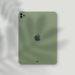 Matte Olive Green iPad Skin - Minimalist Solid Color Protective Wrap - Etsy