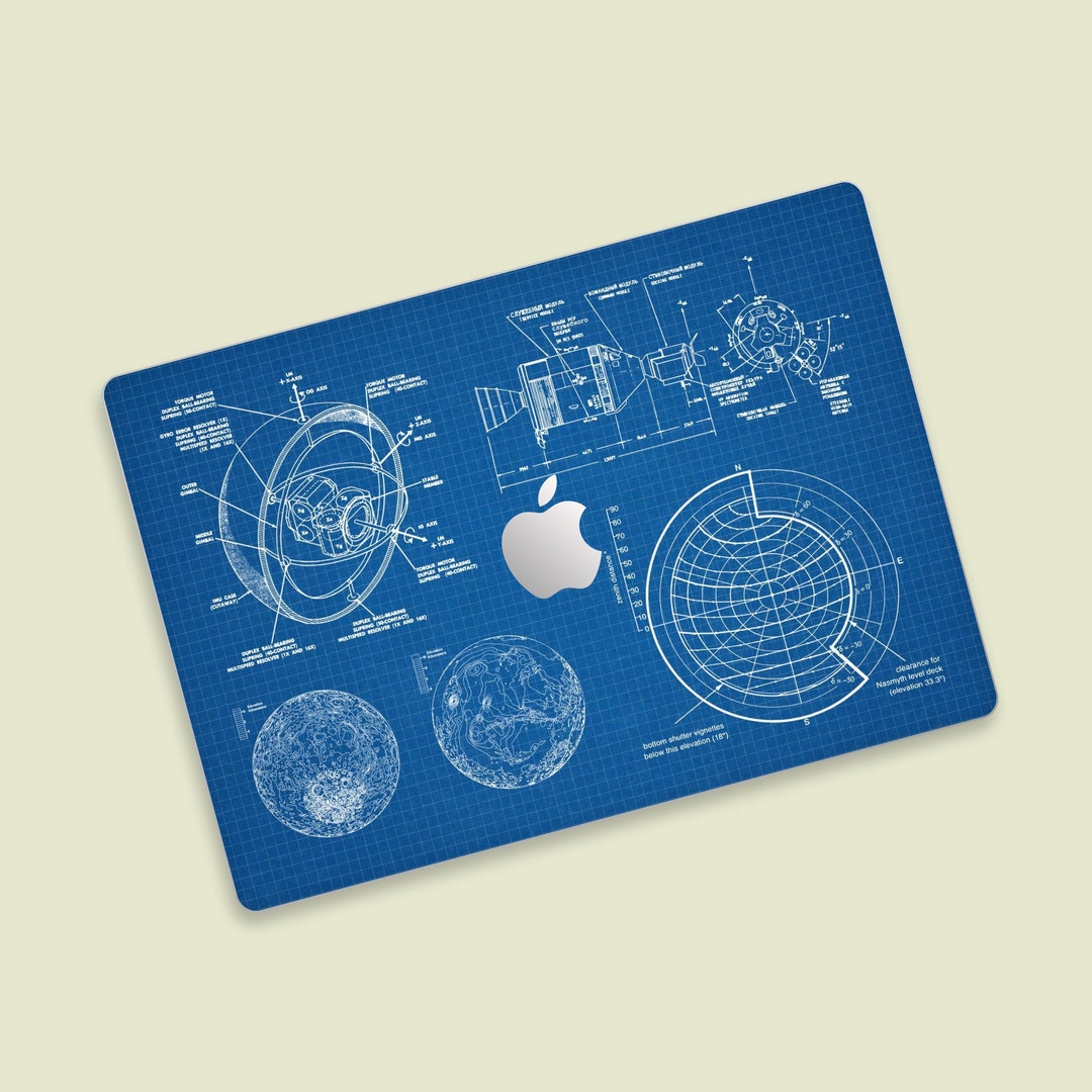 Astronomical Diagrams Classic Blueprint MacBook Pro Skin | Engineering ...