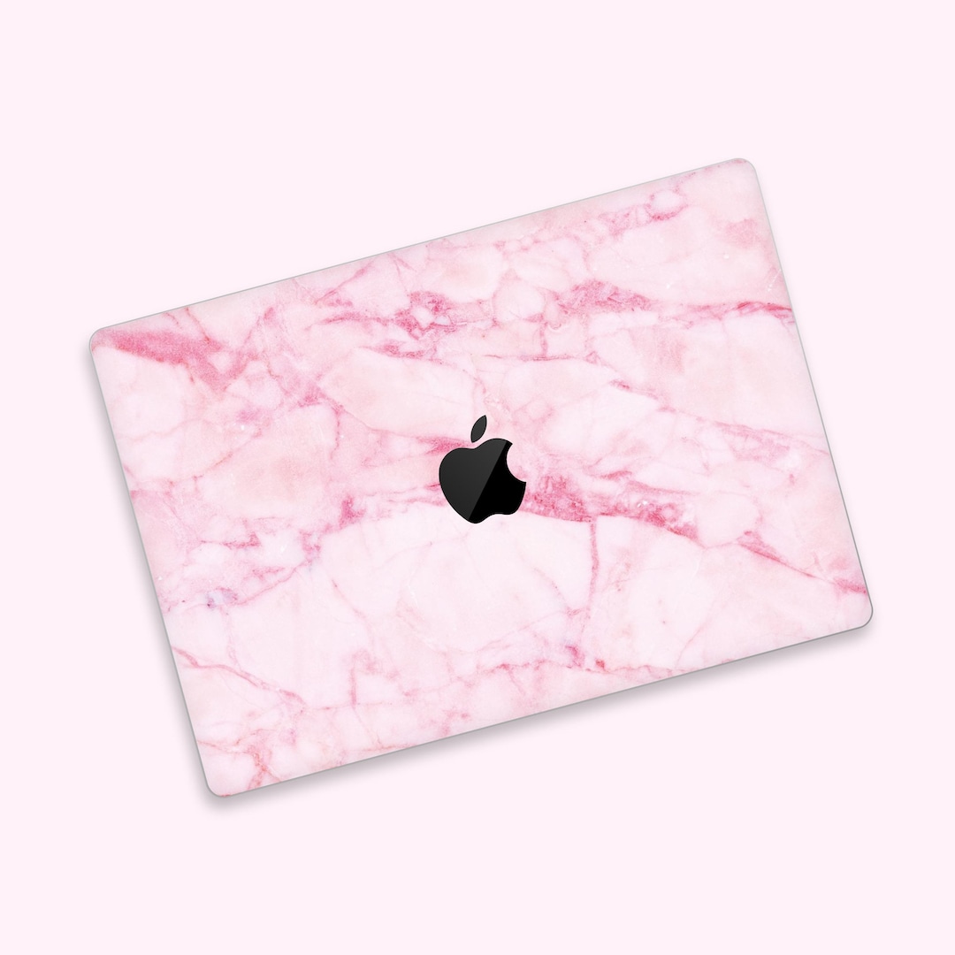 Pink Marble MacBook Air Skin, Chic and Tender Marble Design, Soft Pink ...