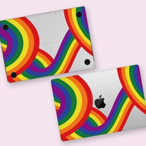 LGBTQ Pride MacBook Transparent Skin | Rainbow Colors MacBook Clear ...