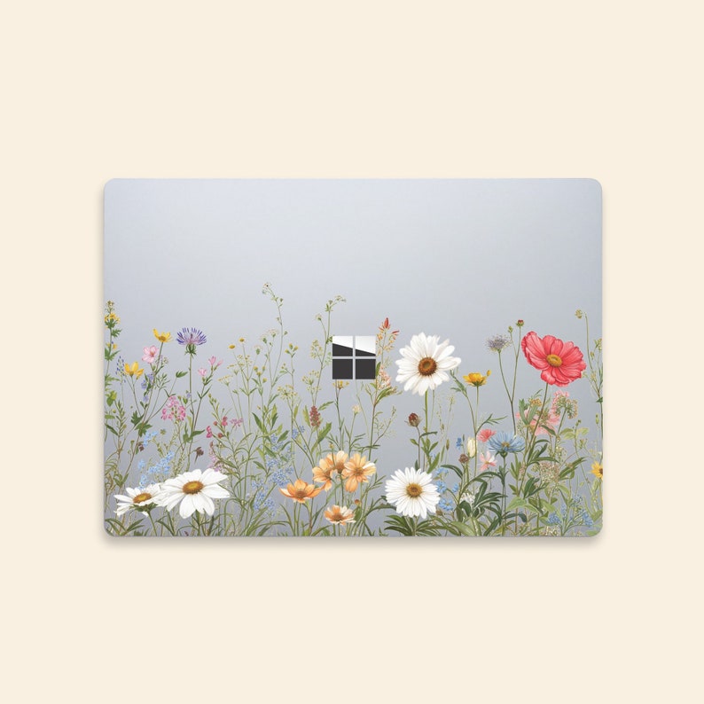 Wildflower Meadow Surface Laptop Transparent Skin | Nature Inspired ...