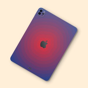 Gradient Color Design From Apple Logo iPad Skin | Concentric Circles ...
