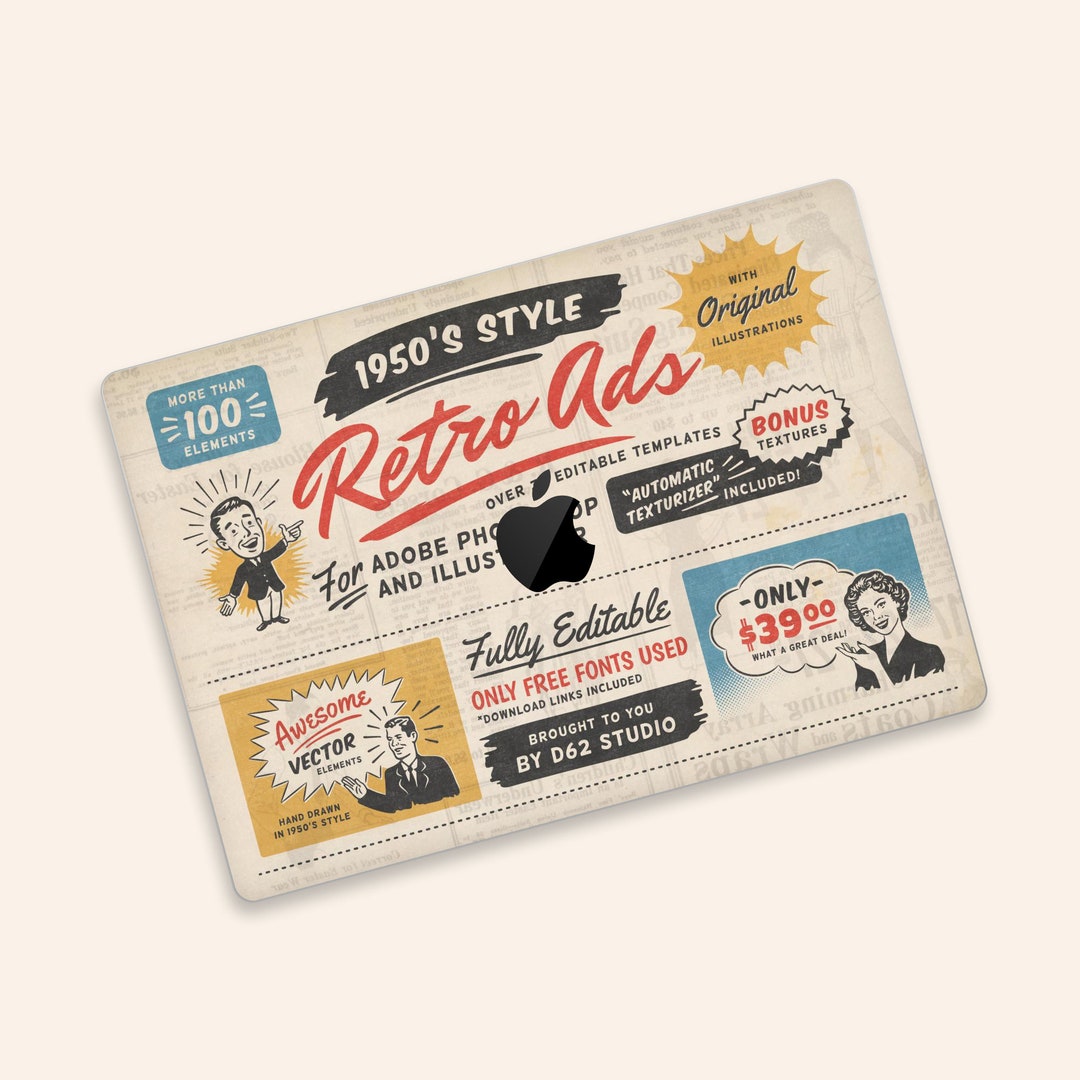 Old Poster MacBook Pro Touch 16 Skin MacBook Pro 13 Cover MacBook Air ...