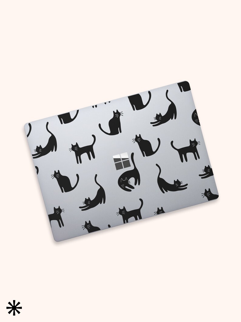 Cats Clear Microsoft Surface Book Sticker Surface Laptop Skin - Etsy