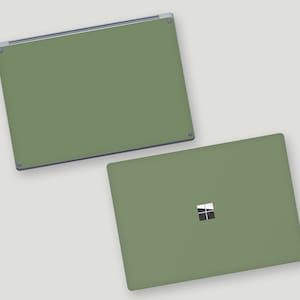 Olive Green Surface Laptop Skin | Minimalist Style Surface Laptop ...