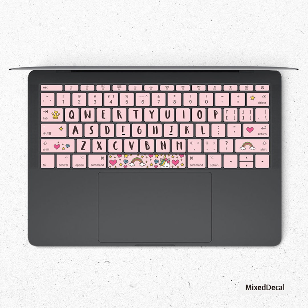 Heart Keyboard Stickers Laptop Keyboard Cover Vinyl MacBook Keyboard ...