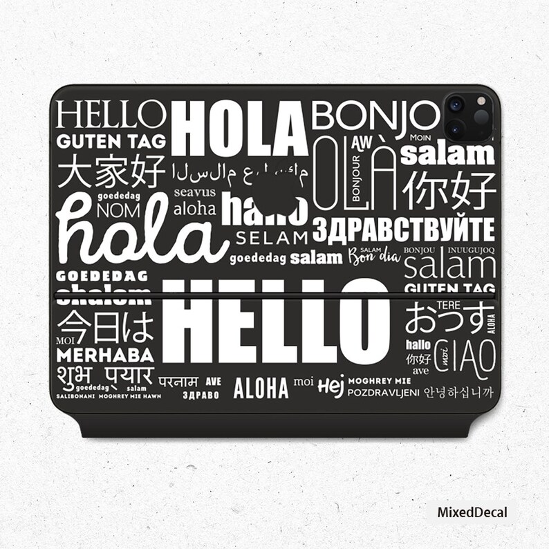 Hello World Transparent Vinyl Skin Decal for Apple Magic | Etsy