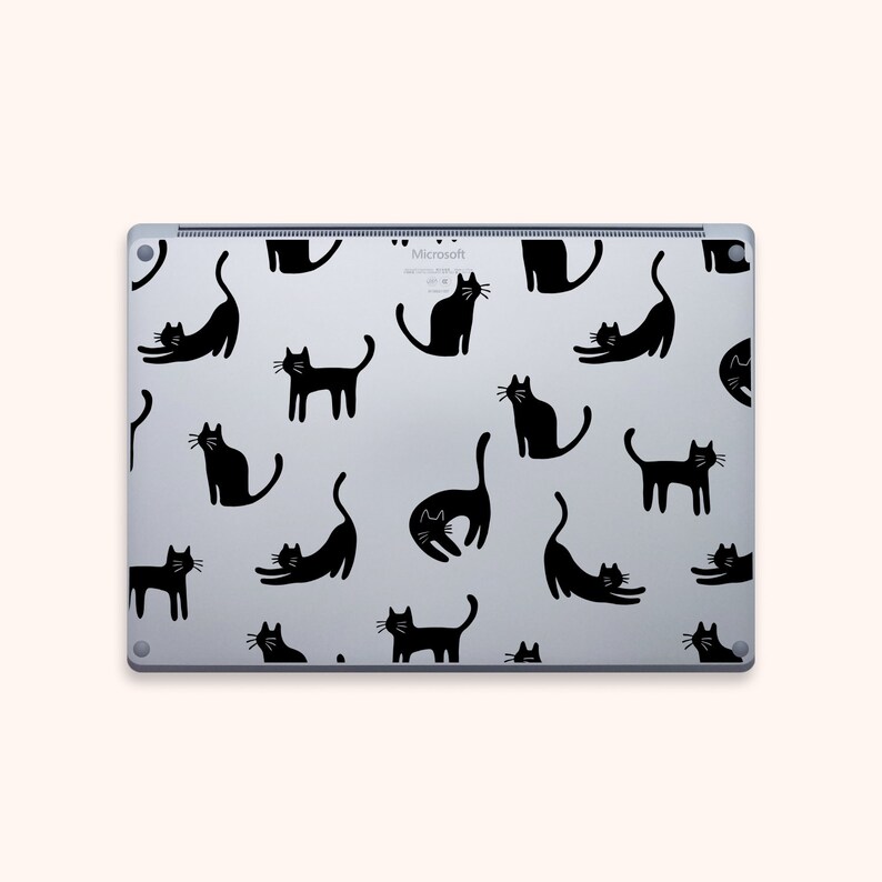 Cats Clear Microsoft Surface Book Sticker Surface Laptop Skin - Etsy