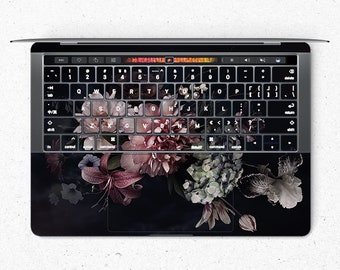 Flower Keyboard Macbook Pro Touch 16 Skin Macbook Air Cover | Etsy