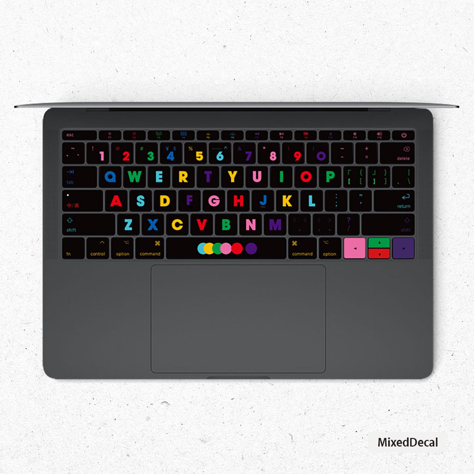 Colorful Dots Macbook Keyboard Laptop Stickers Keyboard Decal - Etsy