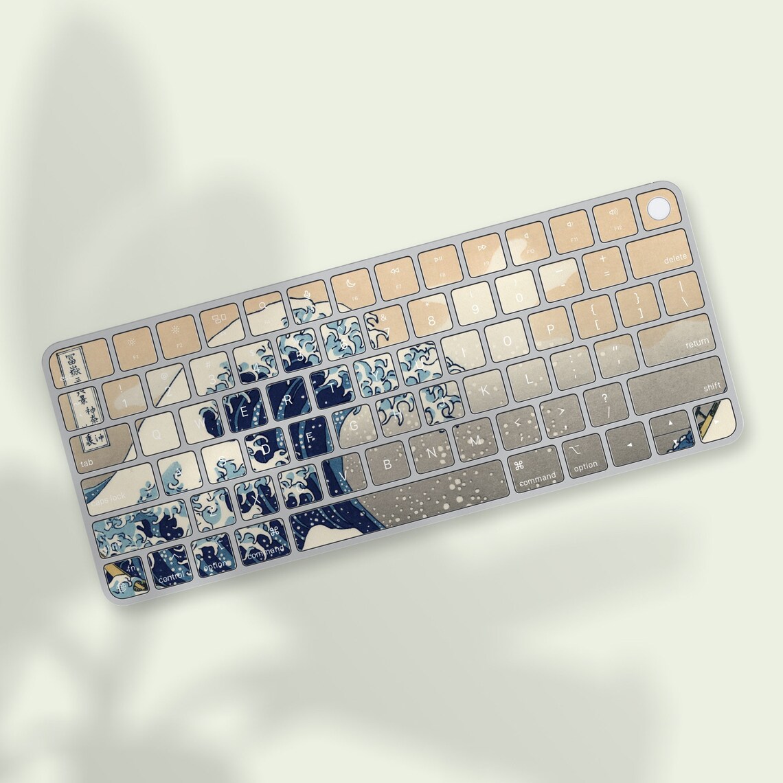 The Great Wave, Keyboard Sticker for Magic Keyboard With Touch ID Model ...
